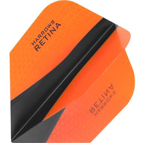 HARROWS - RETINA X - STANDARD No.6 - DARTS FLIGHTS - ORANGE/BLACK – www ...