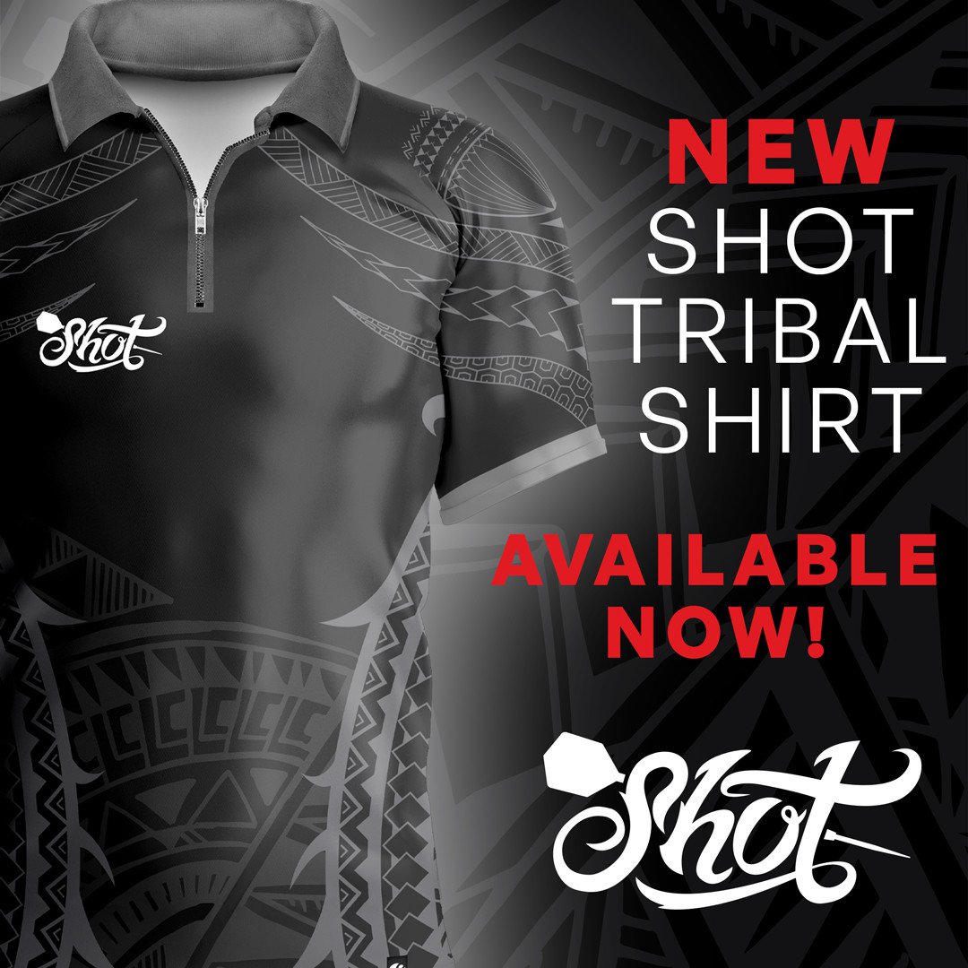 SHOT - TRIBAL - Darts Shirt - Various Sizes – www.flightclub.ie